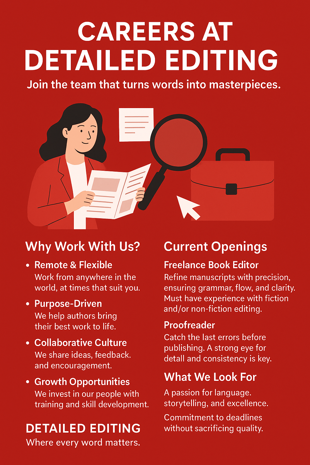 Careers – Detailed Editing – Professional Book Editing & Formatting ...